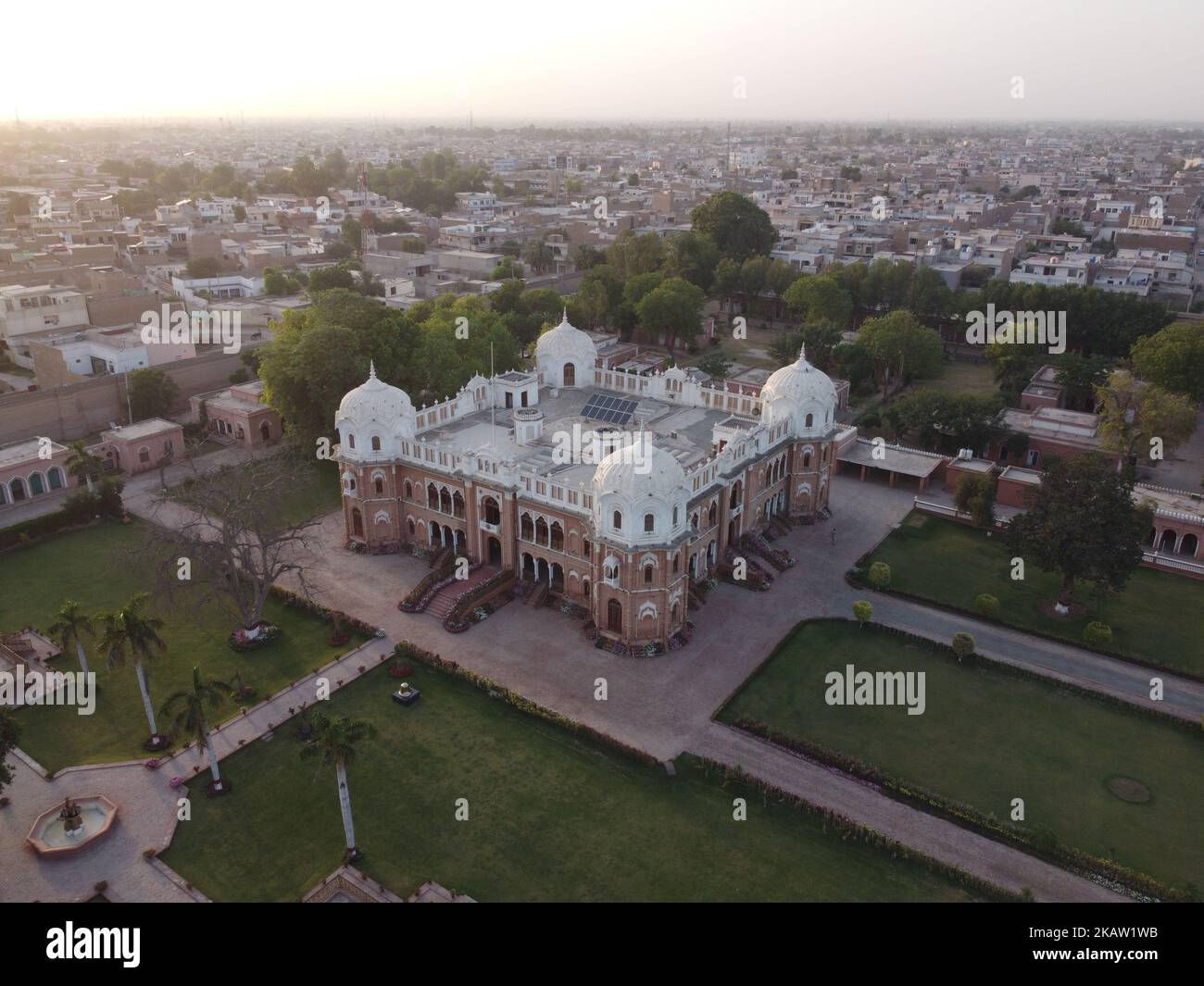 An aerial view of Gulzar mahal, Bahawalpur, Pakistan Stock Photo - Alamy