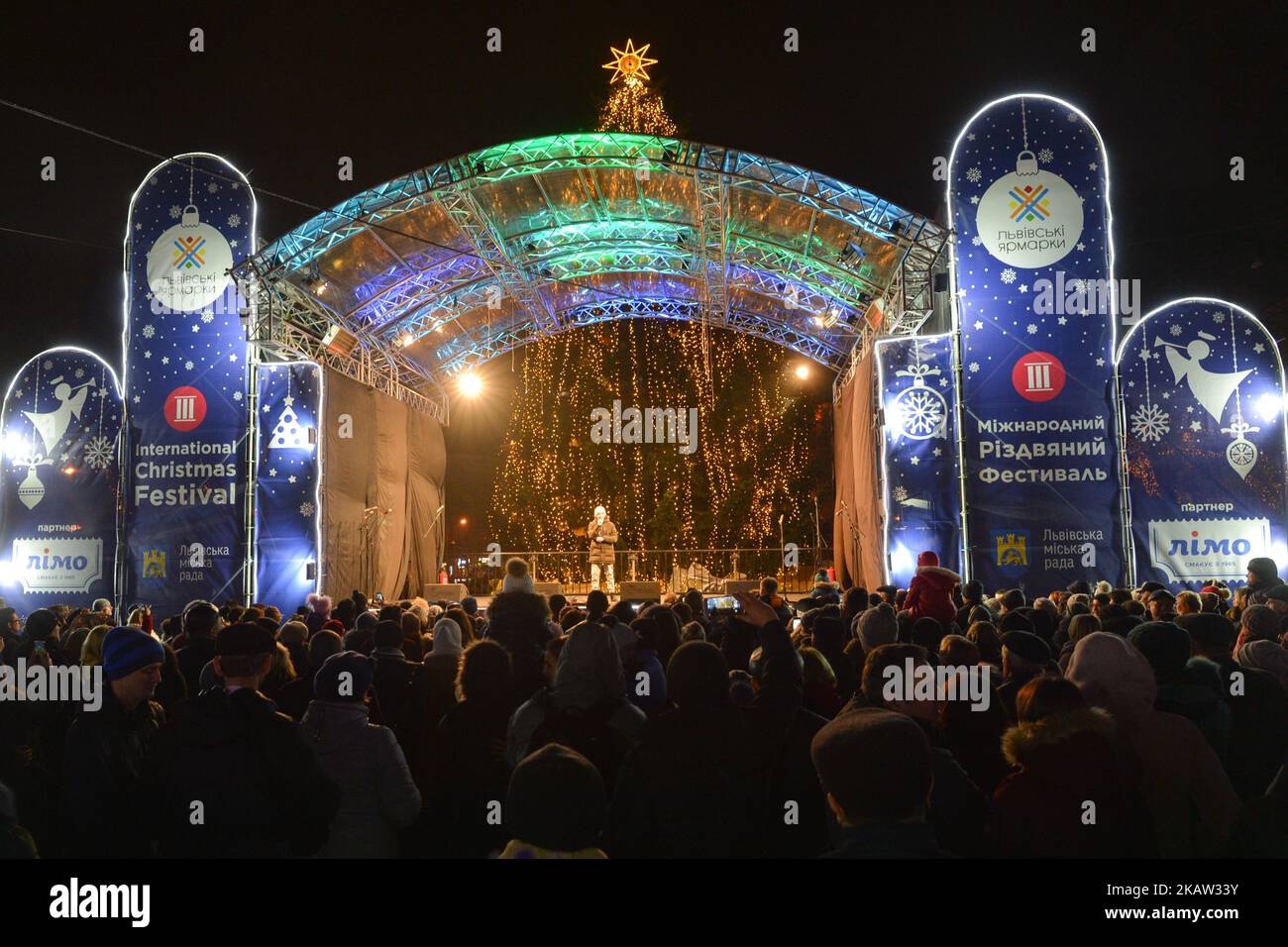 Young local singers perform during the Third International Christmas ...