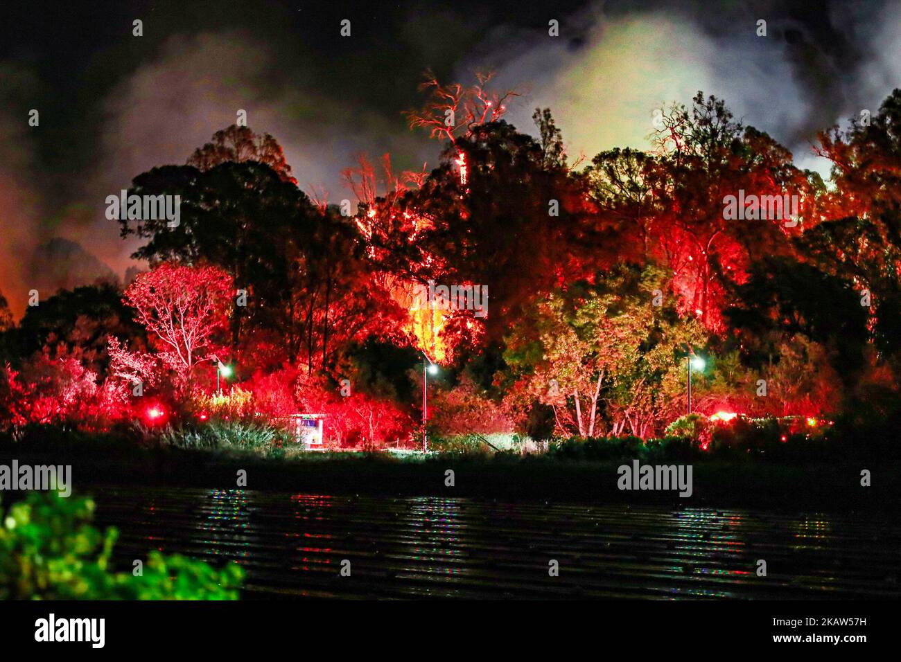 Goleta, California, USA. 3rd Nov, 2022. A fire broke out around ...