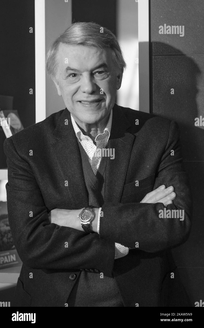 Singer Salvatore Adamo during a posed for graphic media at the Hotel ...