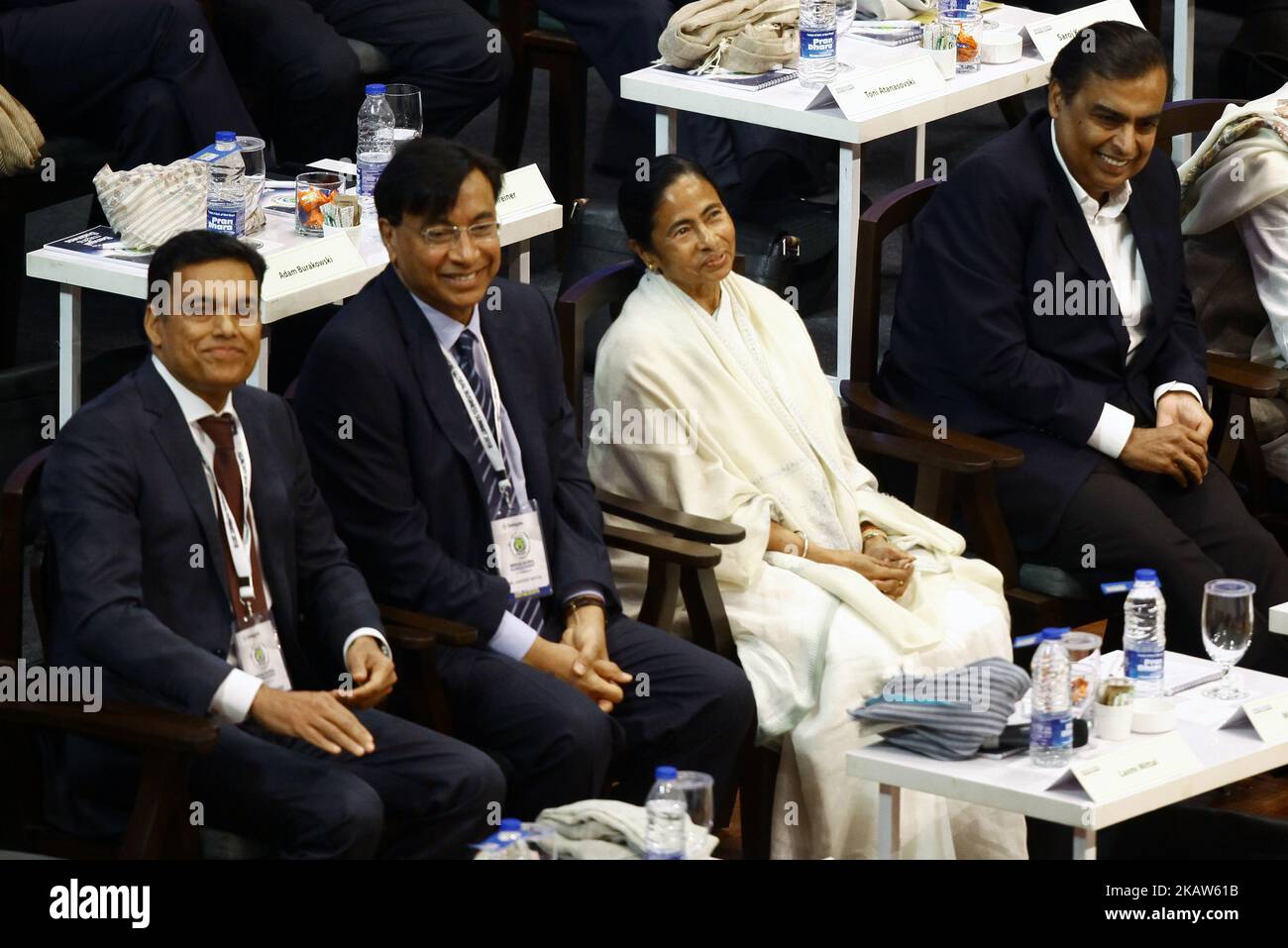 Mamata Banerjee Chief Minister of West Bengal along Mukesh Ambani ...