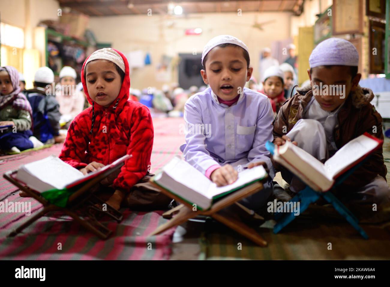 Bangladeshi Madrasa students are studying in a Madrasa at Dhaka in ...