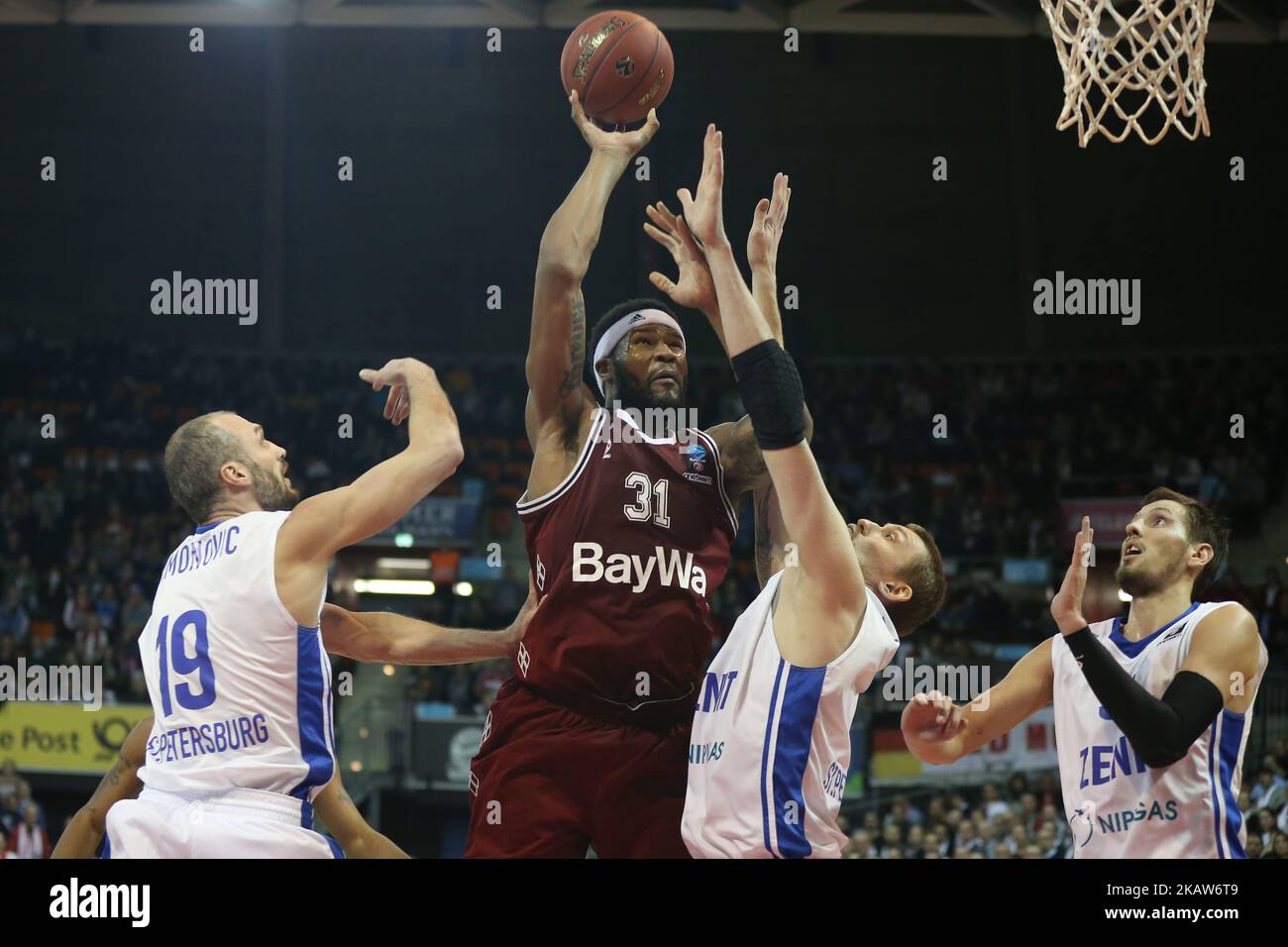 Devin Booker of Bayern Muenchen during the EuroCup Top 16 Round 3 match ...