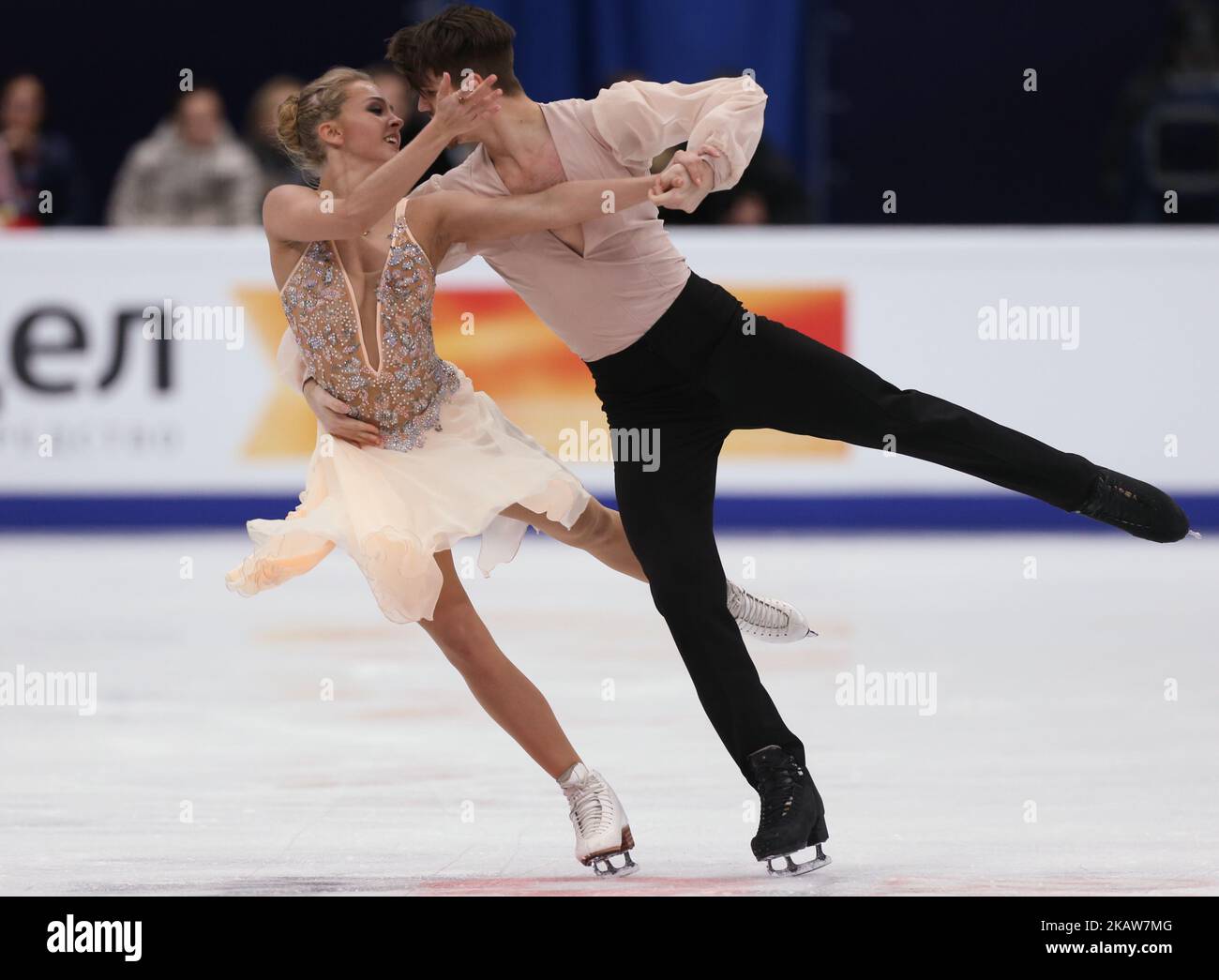 Alexandra Stepanova and Ivan Bukin of Russia perform during an ice ...