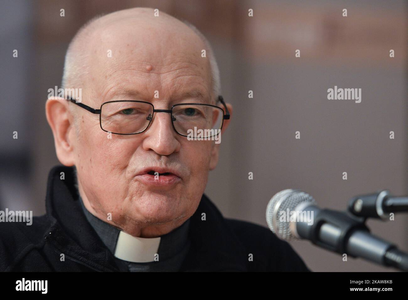 Father Jan Andrzej Kloczowski during 'A dialogue on the place of ...