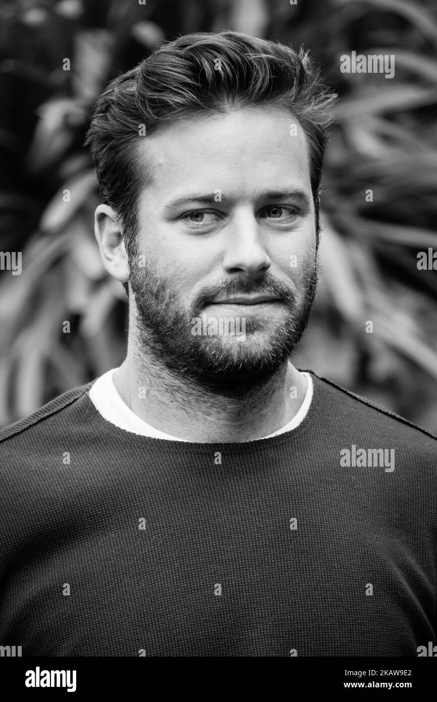 Actor Armie Hammer attends 'Chiamami Col Tuo Nome (Call Me By Your Name ...