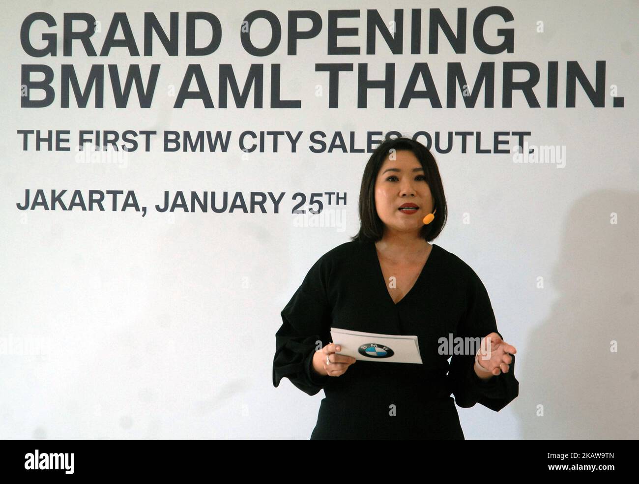President Director BMW Group Indonesia Karen Lim , opened its sales and ...