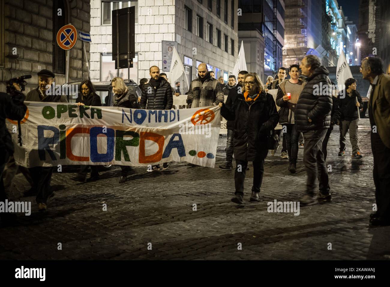 Torchlight in Remembrance Day to commemorate the 73th anniversary of ...