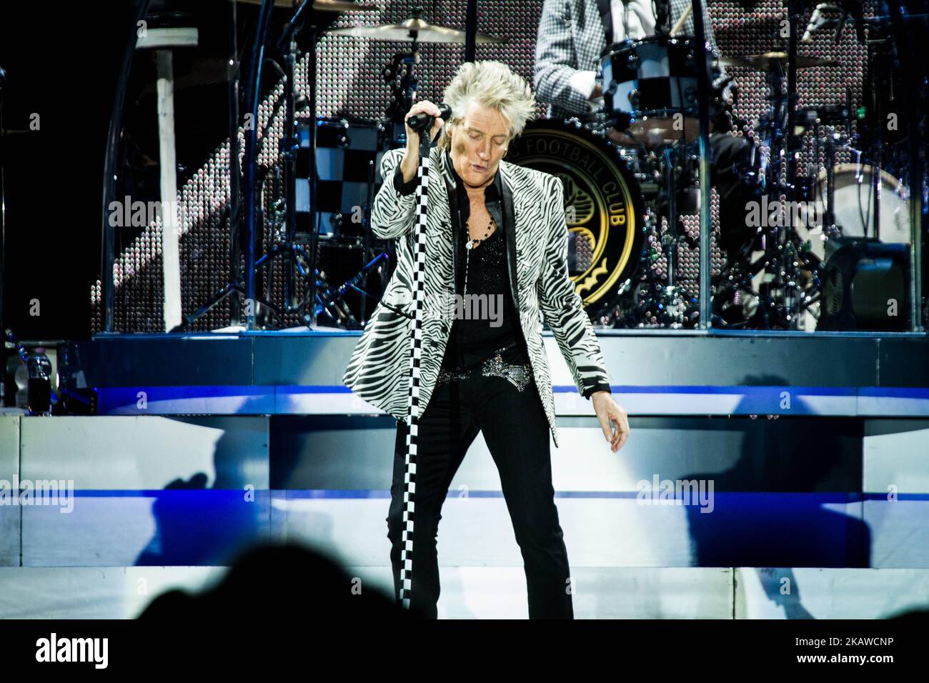 The british rock singer and song-writer Rod Stewart performing live at ...