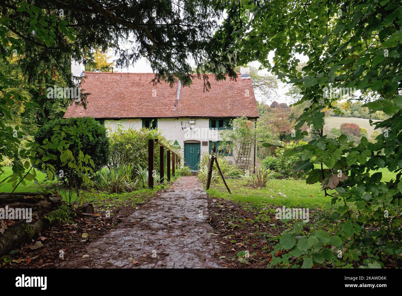 Exterior of the Youth Hostel Association's Tanners Hatch cottage on ...