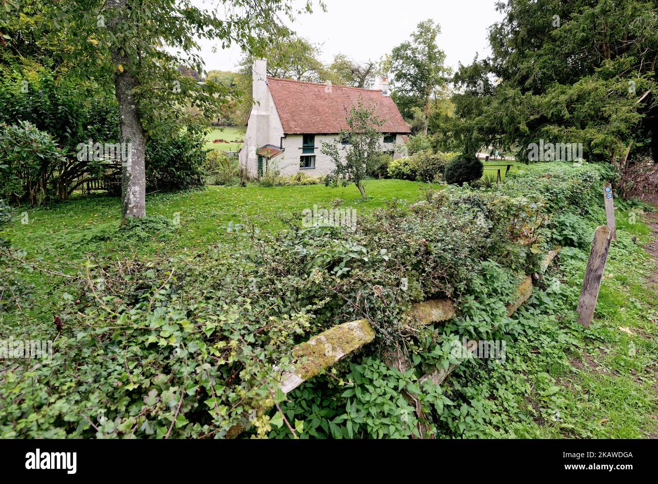 Exterior of the Youth Hostel Association's Tanners Hatch cottage on ...