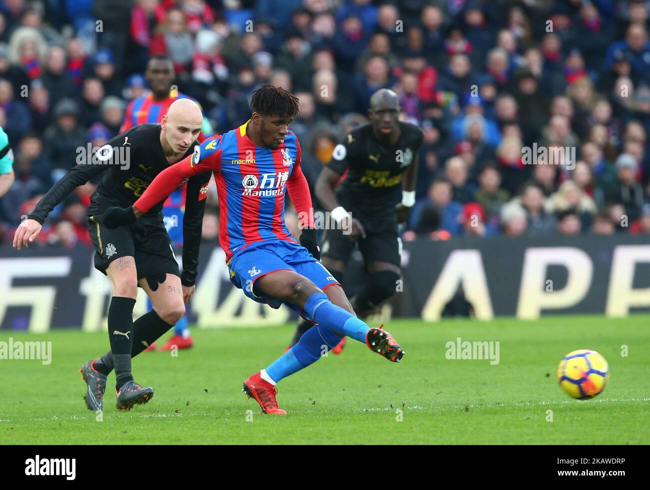 Crystal Palace's Wilfried Zaha during Premier League match between ...