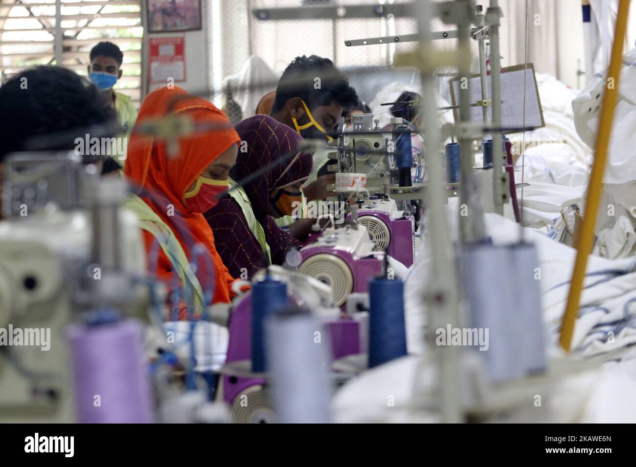 Dhaka, Bangladesh,On November 02, 2022. Bangladeshi worker works at a ...