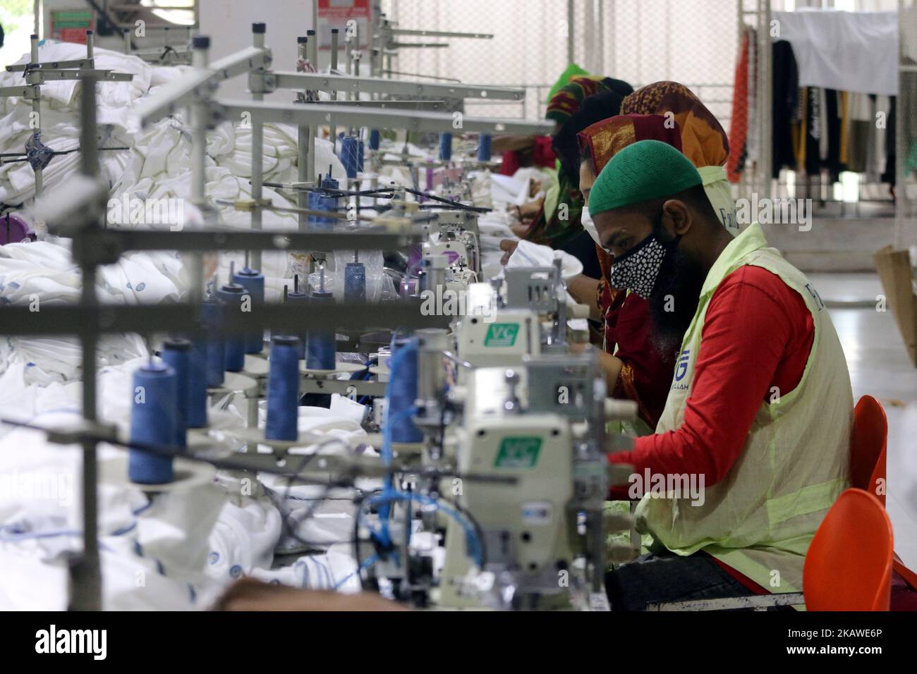 Dhaka, Bangladesh,On November 02, 2022. Bangladeshi worker works at a ...