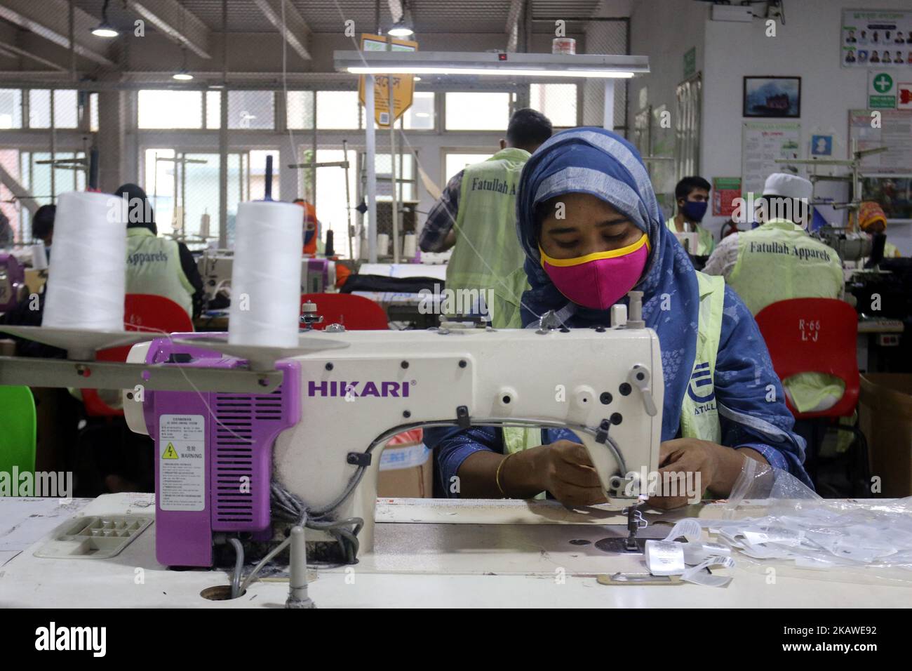 Dhaka, Bangladesh,On November 02, 2022. Bangladeshi worker works at a ...