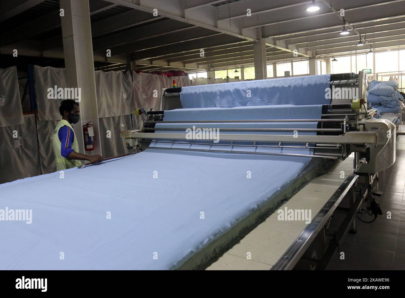 Dhaka, Bangladesh,On November 02, 2022. Bangladeshi worker works at a ...