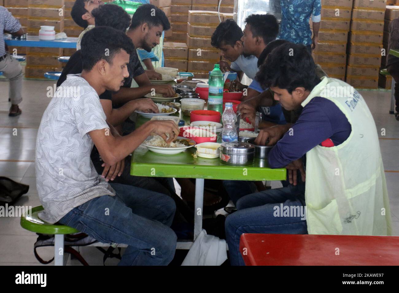 Dhaka, Bangladesh,On November 02, 2022. Bangladeshi worker works at a ...