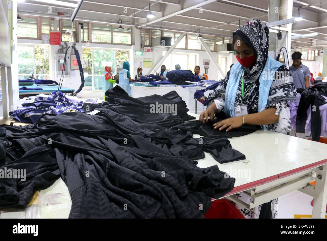 Dhaka, Bangladesh,On November 02, 2022. Bangladeshi worker works at a ...