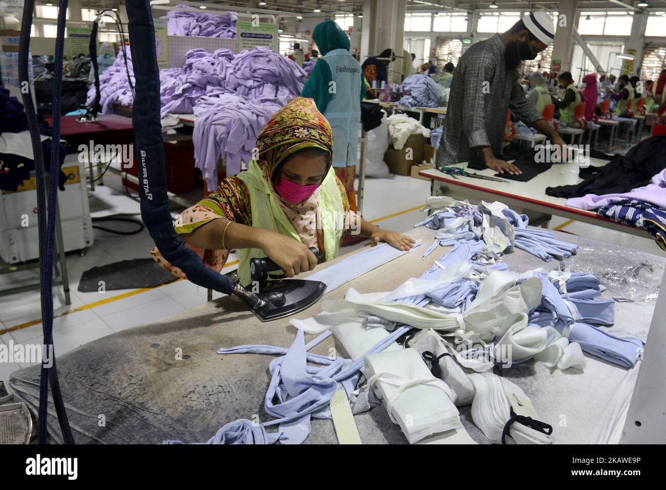 Dhaka, Bangladesh,On November 02, 2022. Bangladeshi worker works at a ...