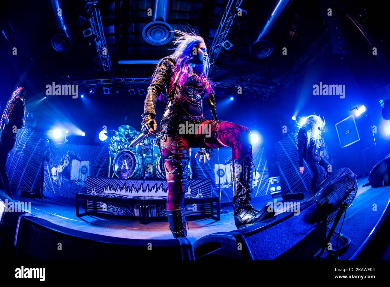 Alissa White-Gluz ot the Swedish melodic death metal band Arch Enemy ...