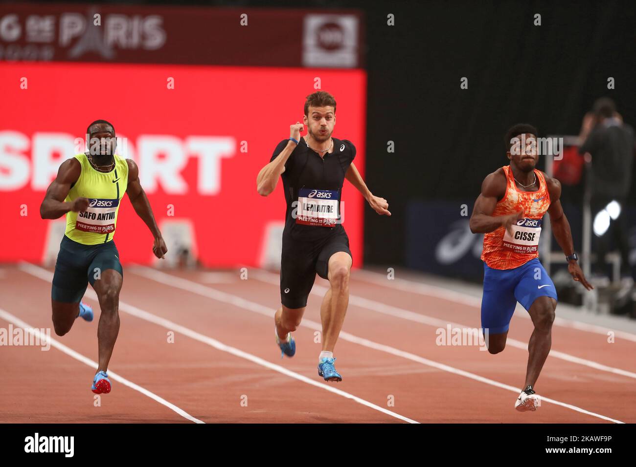 From left to right : Sean Safo Antwi of Gana, Christophe Lemaitre of ...