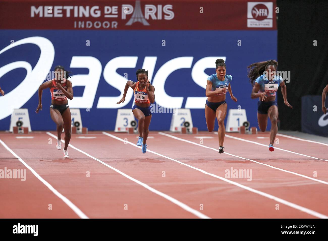 From left to right : Remona Burchell of Jamaica, Marie-Josée TaLou of ...