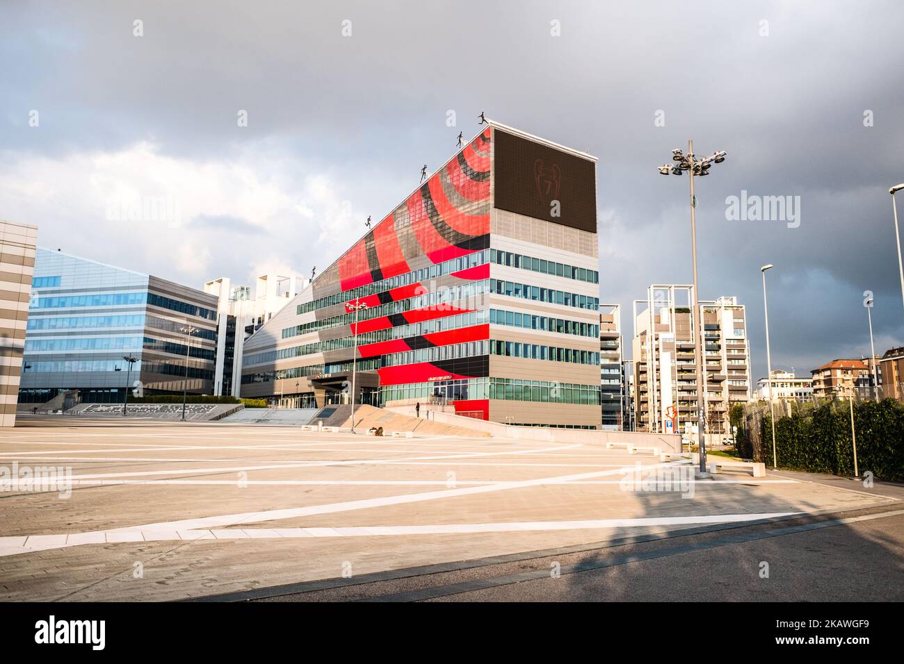 Casa Milan is a modern bulding situated in Milano, headquarters of A.C ...