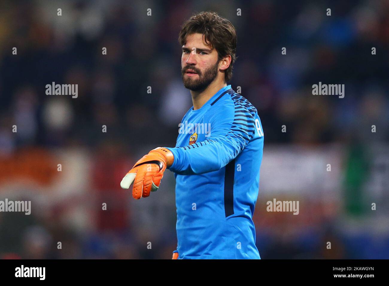 Alisson Becker of Roma during the serie A match between AS Roma and ...