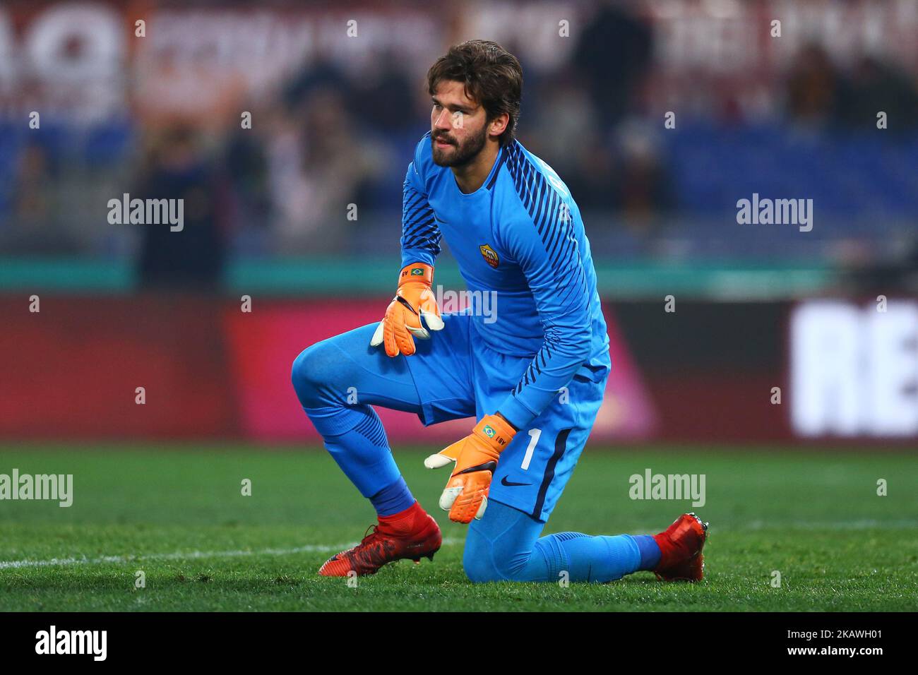 Alisson Becker of Roma during the serie A match between AS Roma and ...
