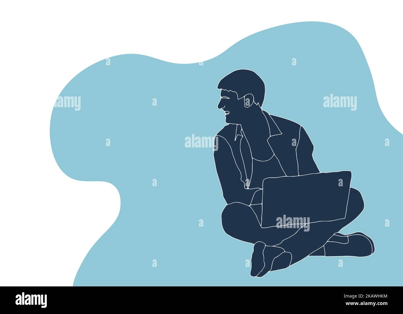 Computer panic Stock Vector Images - Alamy