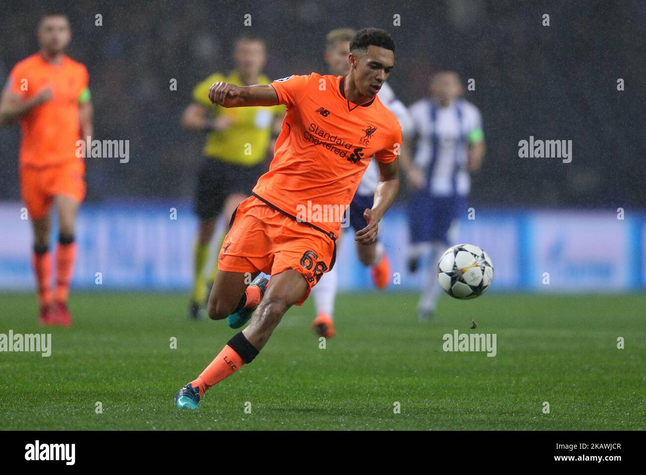 Trent Alexander-Arnold defender of Liverpool in action during the UEFA ...