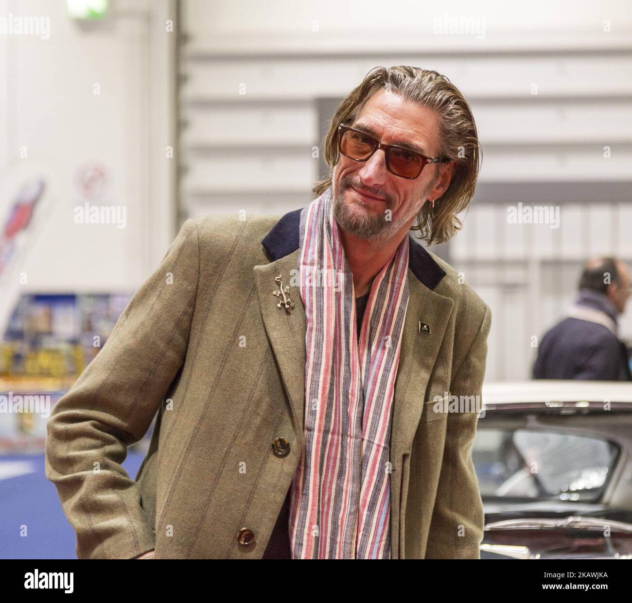 Artist Nick Reynolds presents his father’s Lotus Cortina at the ExCel ...