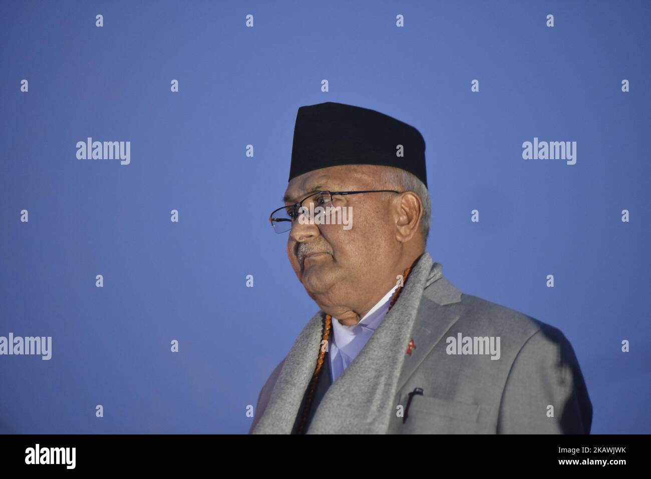 A Portrait of Newly elected Prime Minister of Nepal, KP Sharma Oli ...