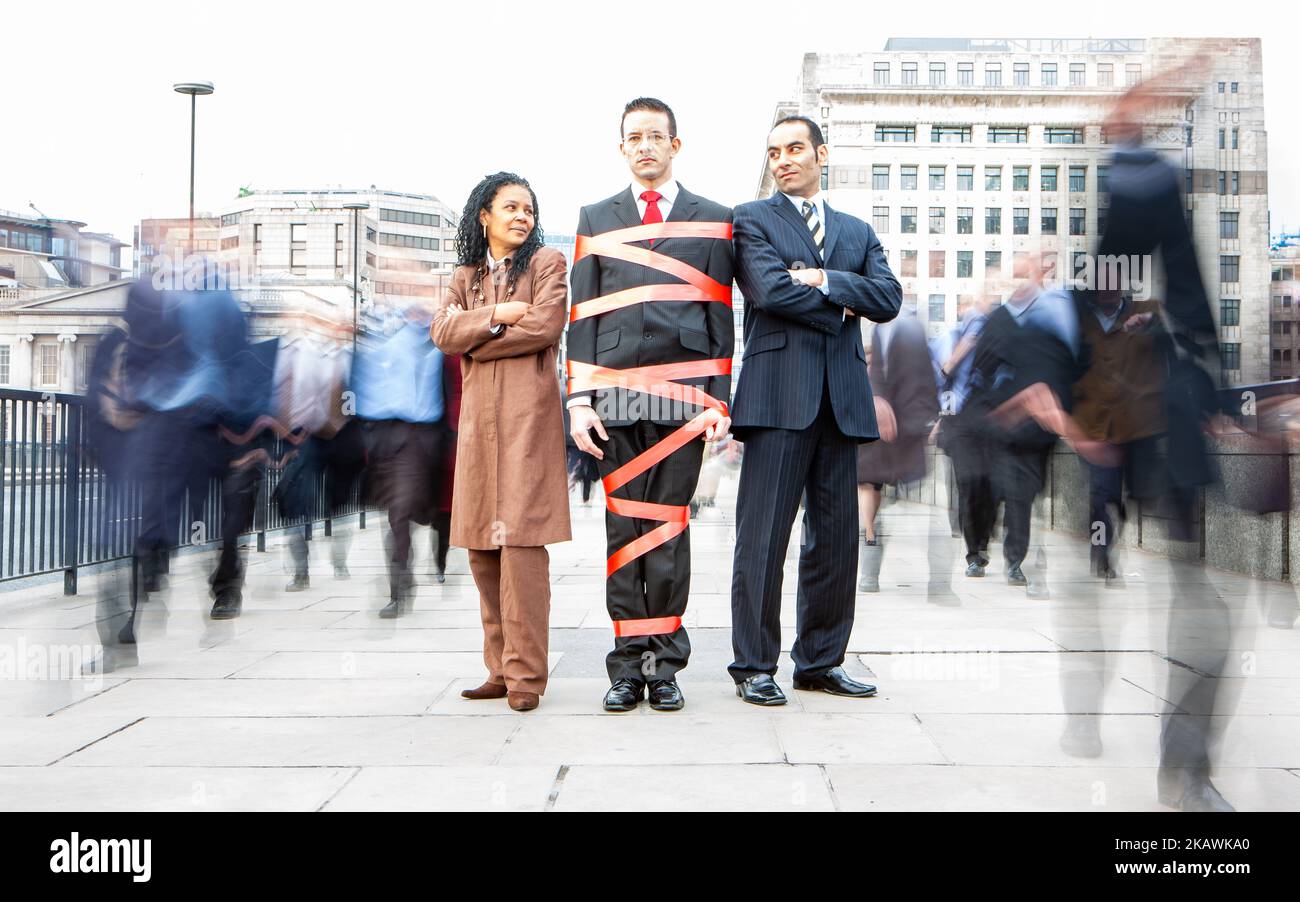 London Professionals, Red Tape. Unsympathetic body language for a City ...
