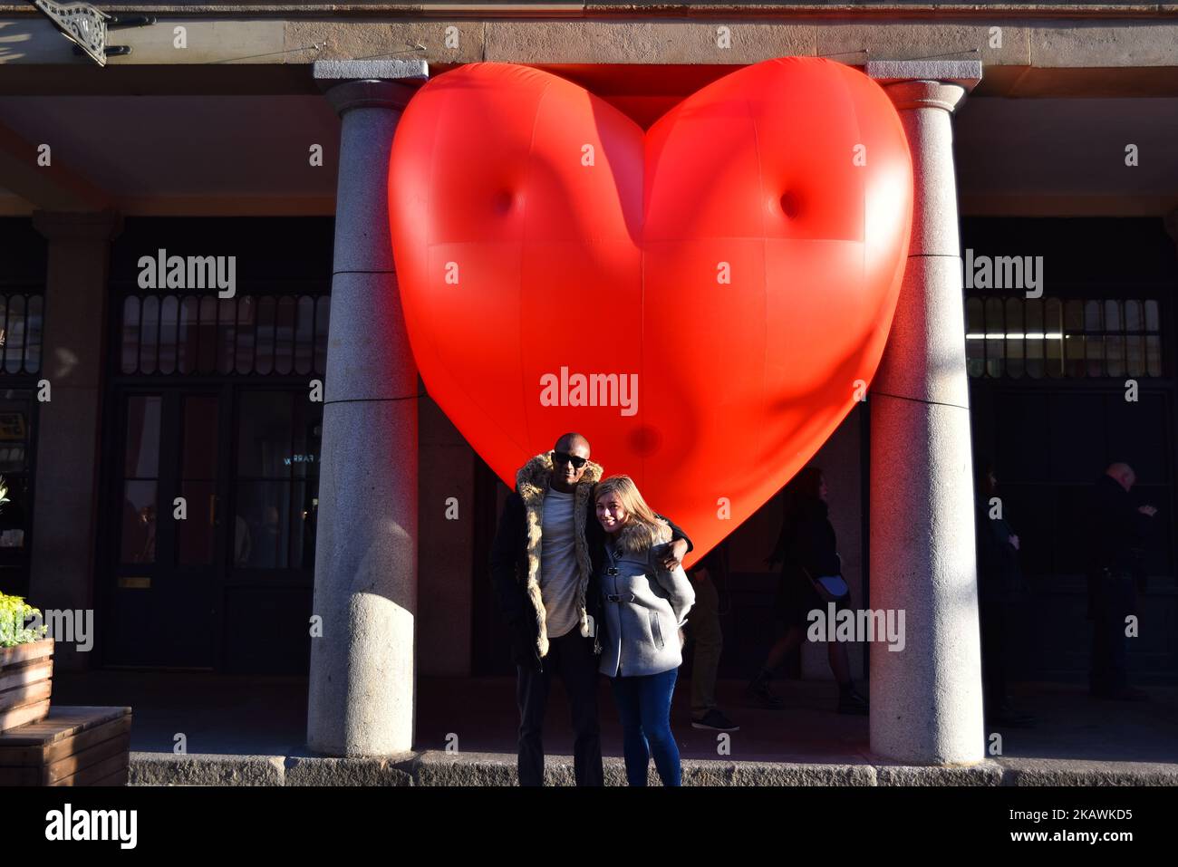 A Chubby Heart is pictured at Covent Carden, London on February 17 ...