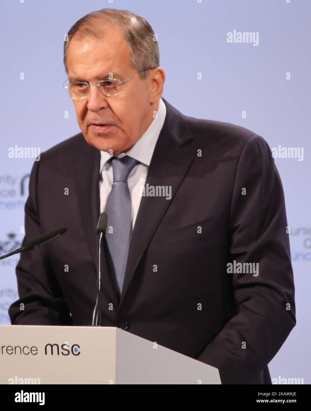 The Russian Foreign Minister Sergey Lavrov Spoke At The Munich Security Conference The Msc Is