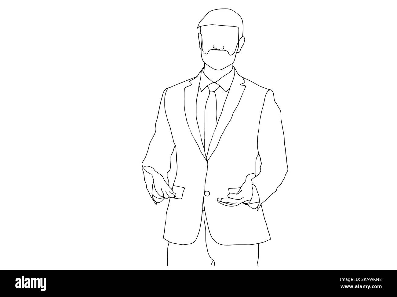 Creative design businessman boss Black and White Stock Photos & Images ...