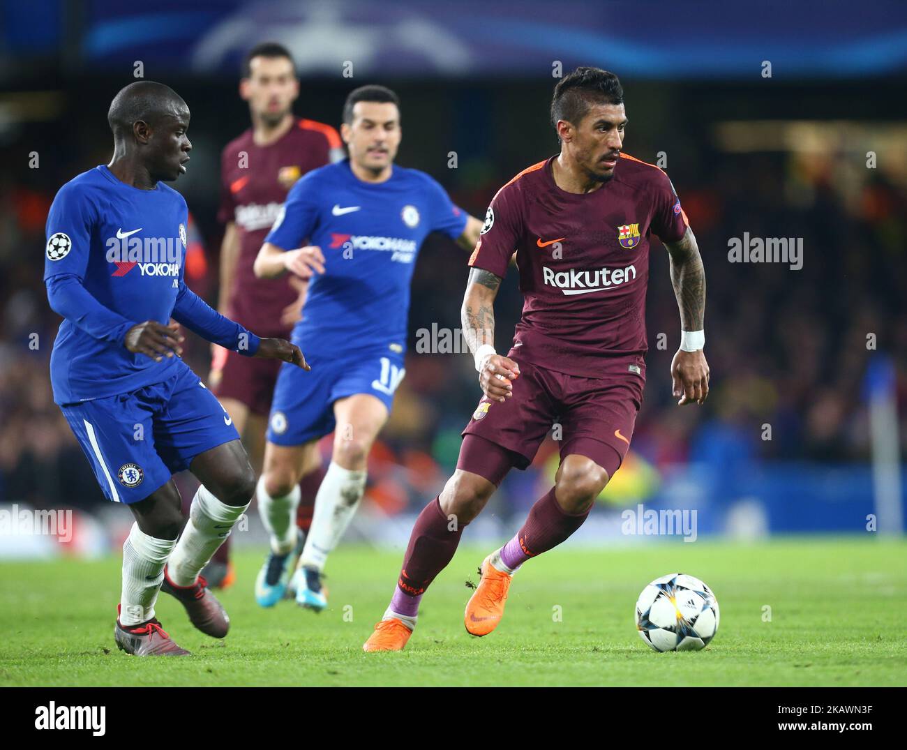 Paulinho of Barcelona during the Champions League Round of 16 match ...