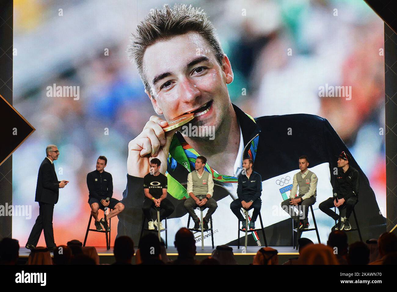 Pier Bergonzi (Left), an Italian journalist and deputy director of La ...