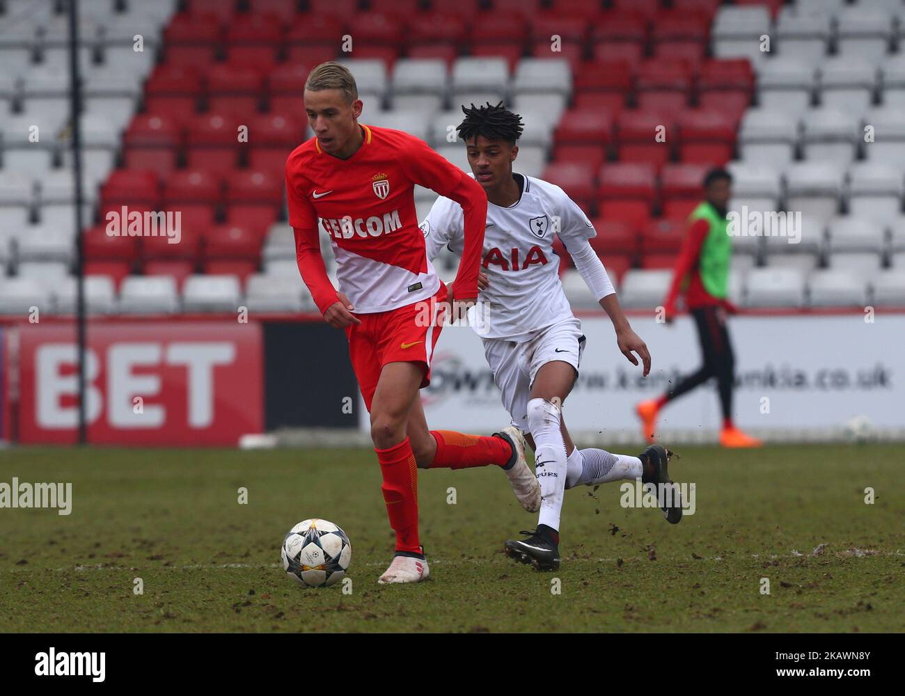 Mehdi Zerkane of AS Monaco U19s during UEFA Youth League - Round 16 ...
