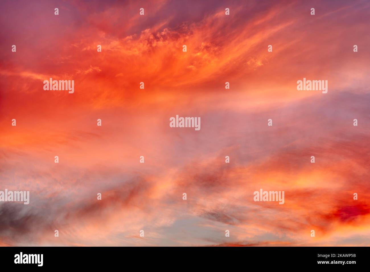 A Colorful Sunset Cloudscape In High Resolution Format Stock Photo - Alamy