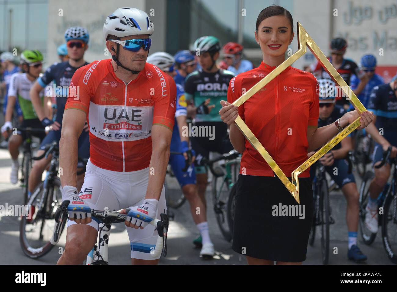 Norway's Alexander Kristoff from UAE Team Emirates in Red Leader Jersey ...