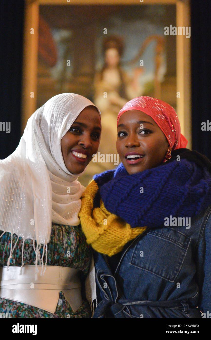 Ifrah Ahmed (Left) with American actress, Aja Naomi King, who plays her ...