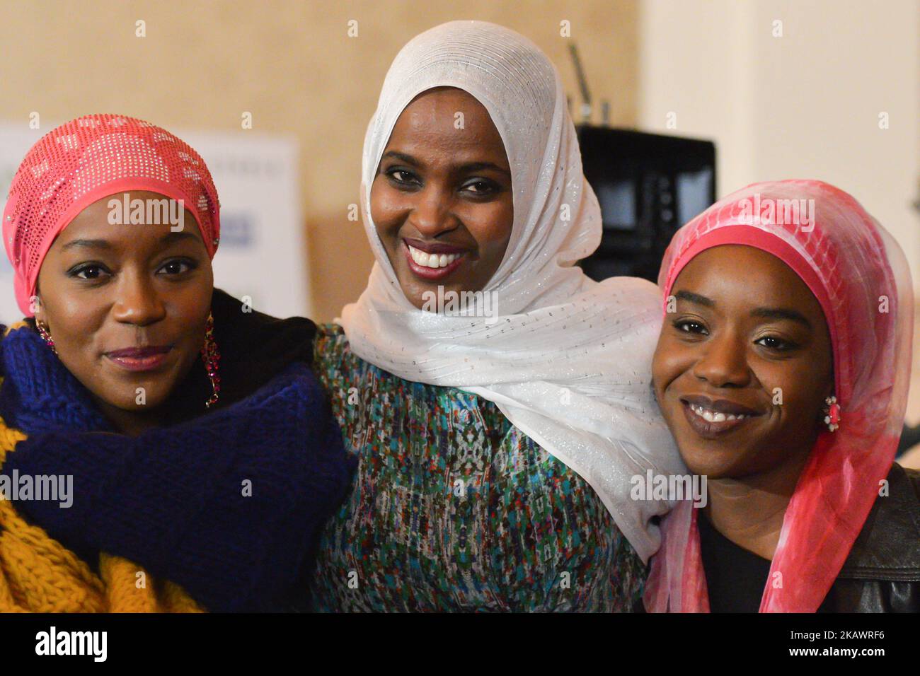 Ifrah Ahmed (Center) with Aja Naomi King (Left) and Martha Canga ...