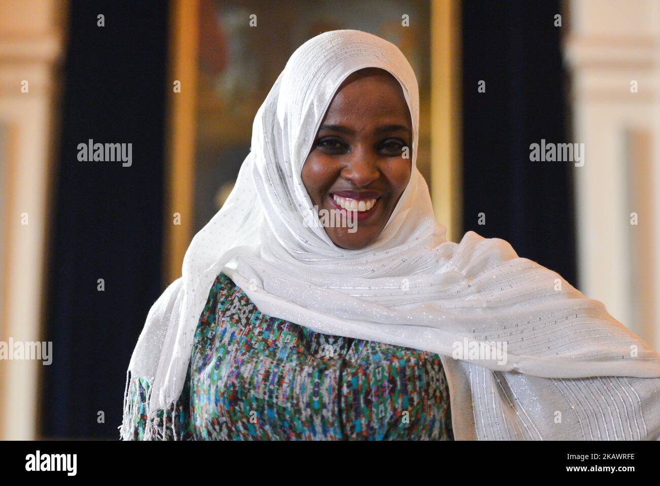 Ifrah Ahmed during an on set photo call, which has just commenced in ...