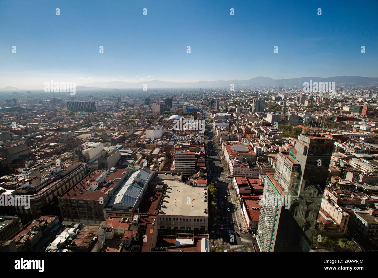 Beautiful view from Torre Latinoamericana in Ciudad de Mexico ...