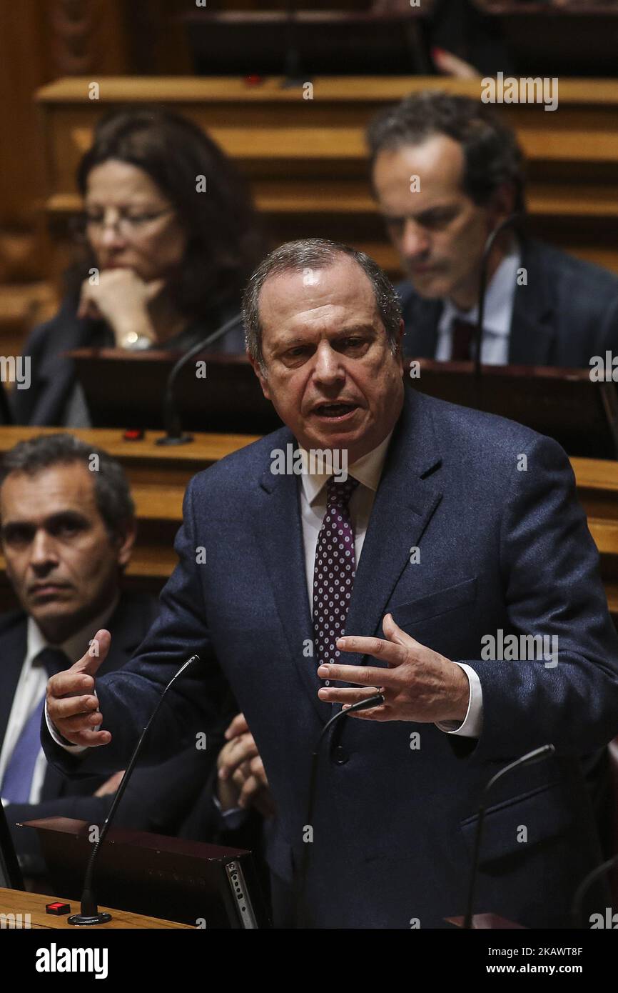 Parliament Leader of PS Carlos Cesar speaks during a bi-monthly debate ...