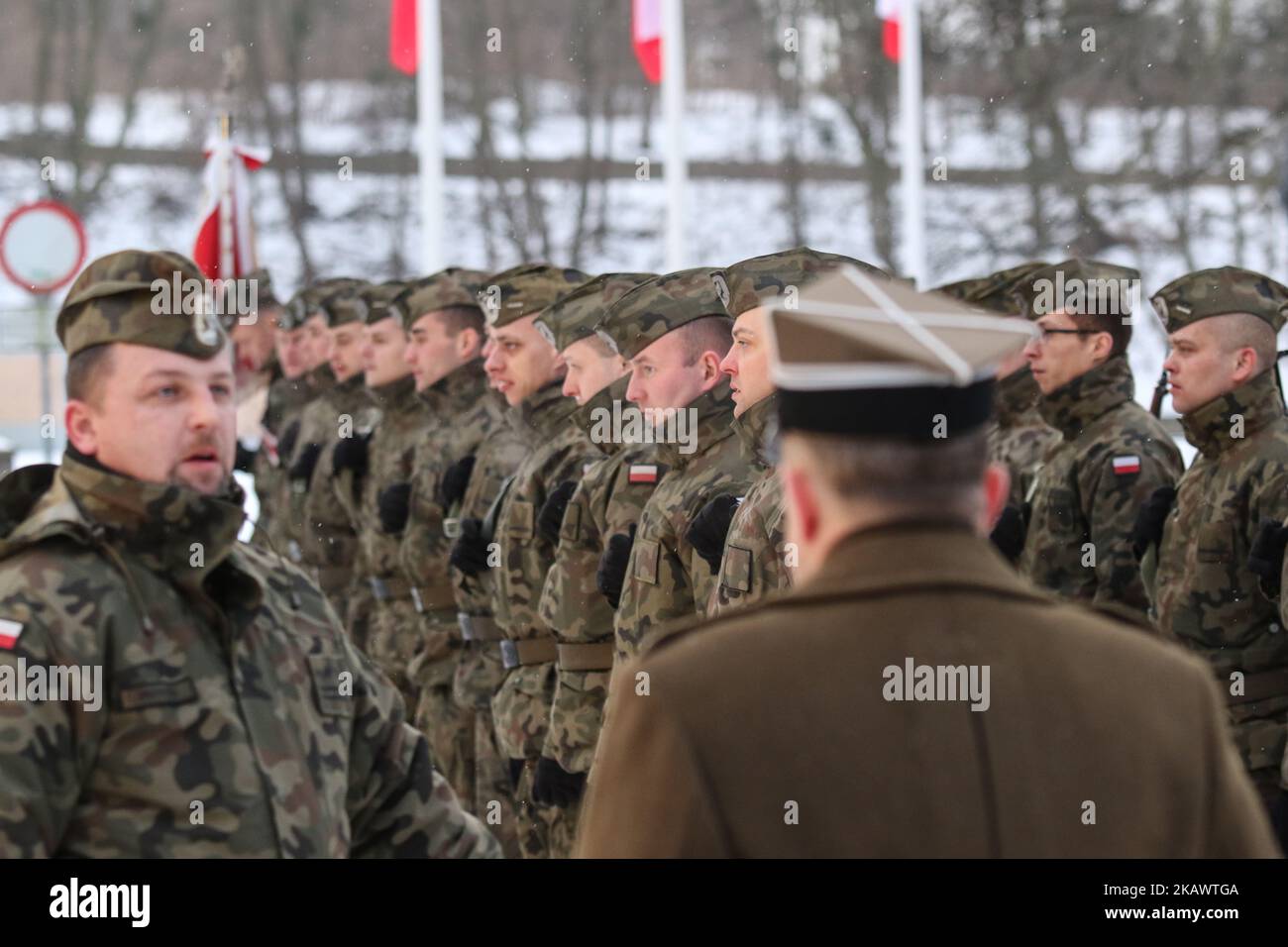 Polish Army soldiers seen in Gdansk, Poland on 1 March 2018 Institute ...