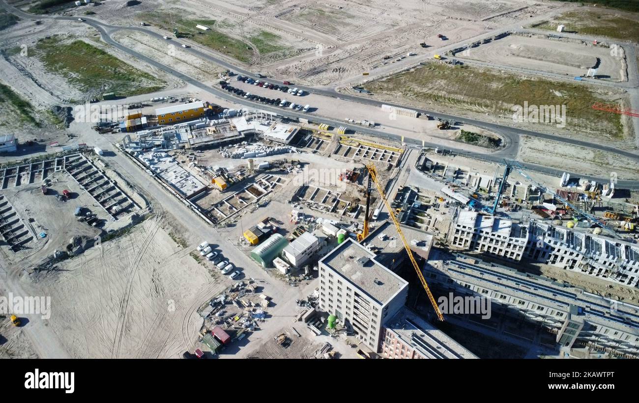 An aerial shot of the new housing under development Stock Photo - Alamy