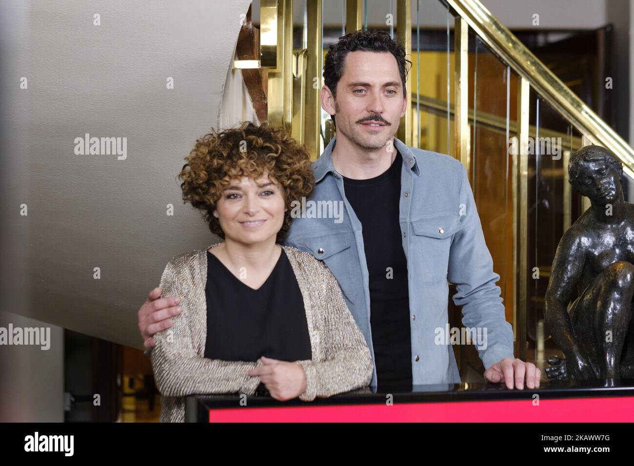 Anna Rodriguez Costa and Paco Leon attend the 'Arde Madrid' photocall ...